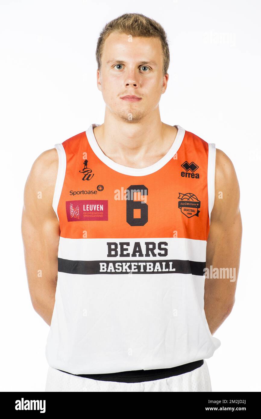 Thibaut Vervoort poses for the photographer during a photoshoot of ...