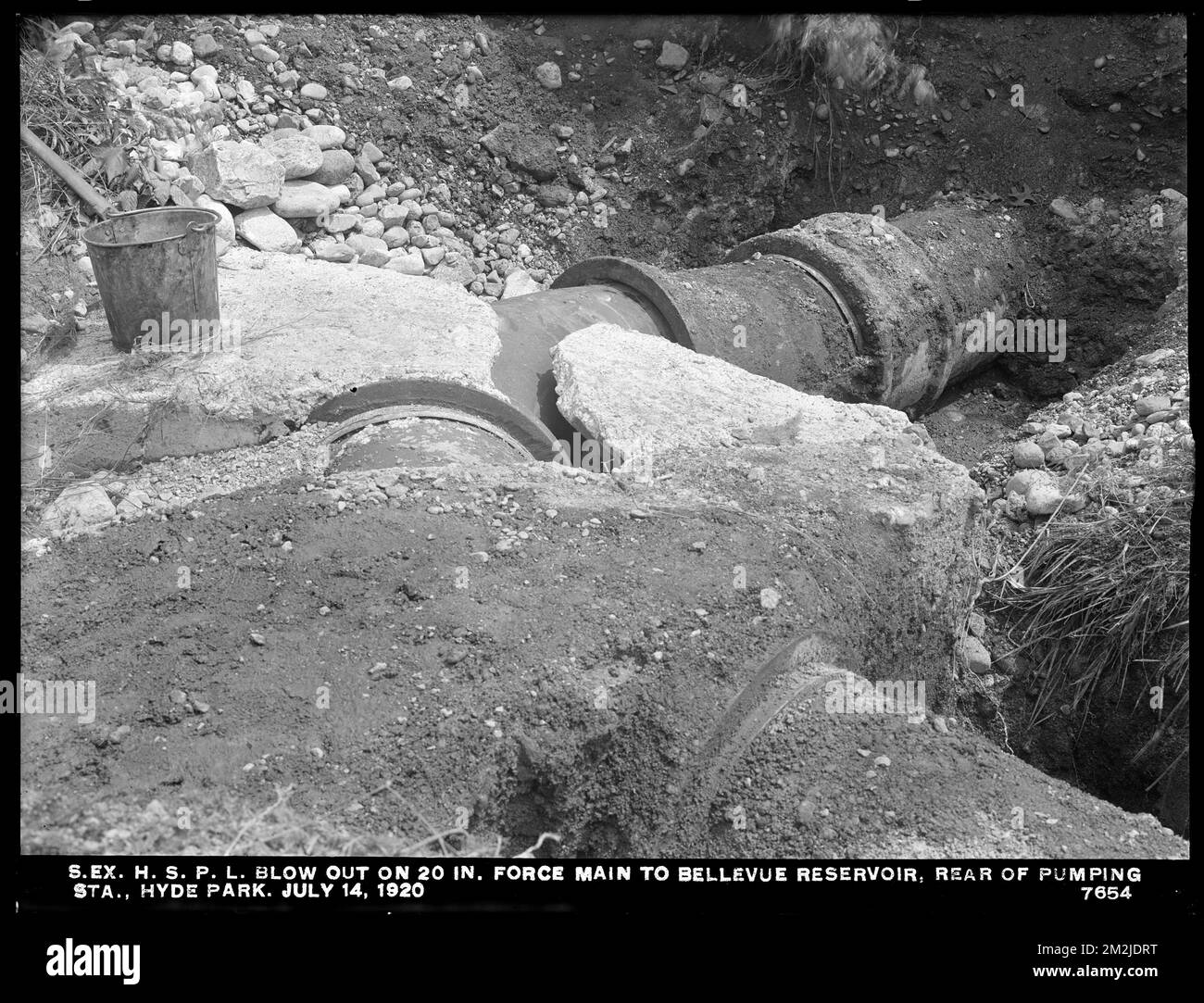 Distribution Department, Southern Extra High Service Pipe Lines, blow ...