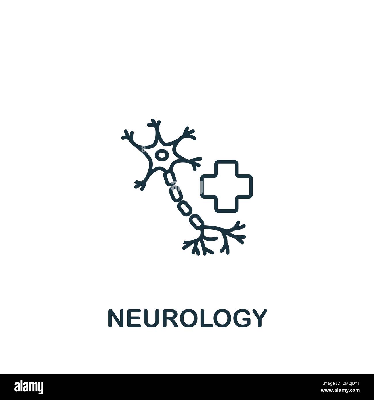 Neurology icon. Monochrome simple Healthcare icon for templates, web ...