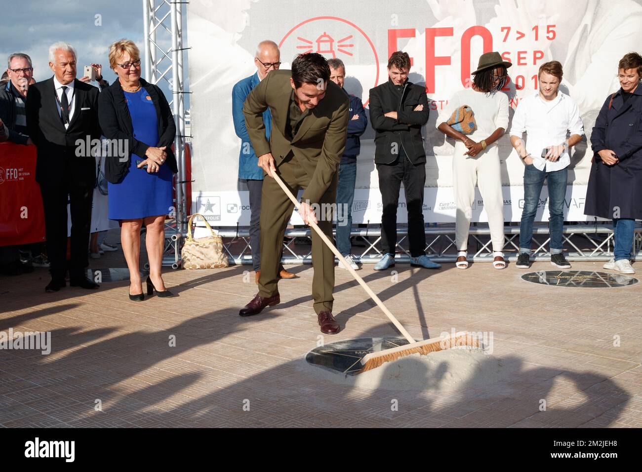 actor Matteo Simoni unveils his star on the Walk of Fame at the opening ...