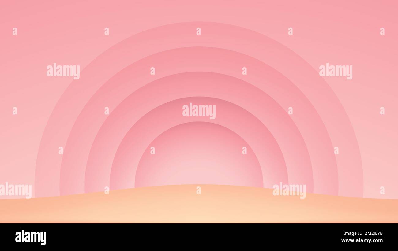 a pink color circle background for objects Stock Vector Image & Art - Alamy