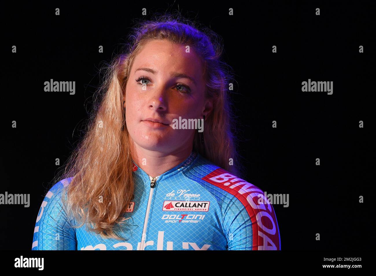Belgian Alicia Franck pictured during the team presentation of the ...