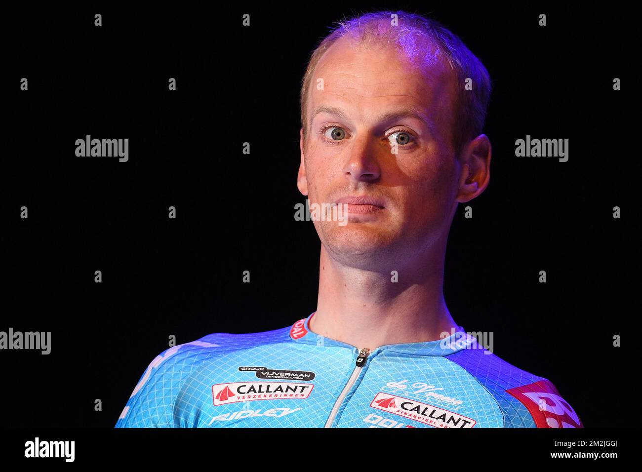Belgian Kevin Pauwels pictured during the team presentation of the ...
