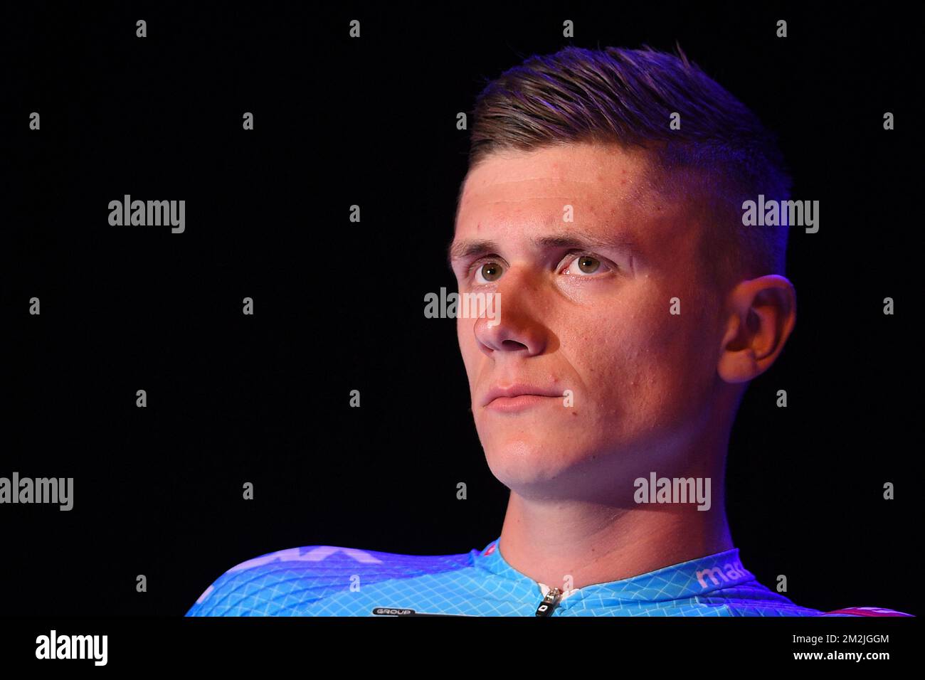 Belgian Thomas Joseph pictured during the team presentation of the ...
