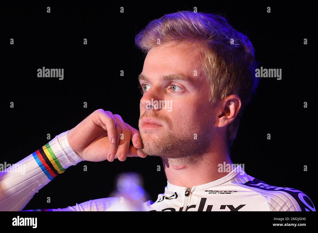 Belgian Eli Iserbyt pictured during the team presentation of the ...