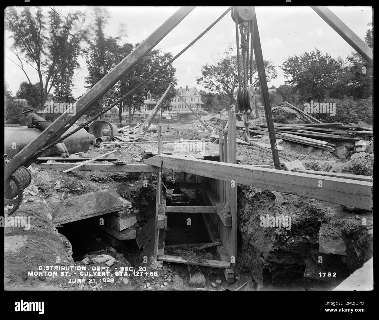 Culvert pipes Black and White Stock Photos & Images - Alamy