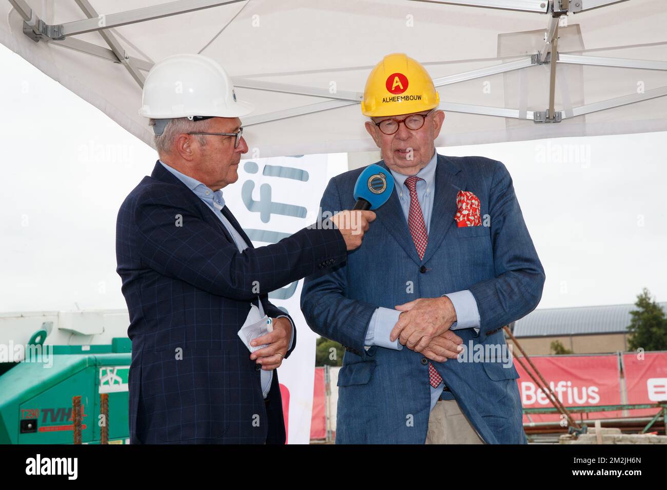 Knokke's mayor Leopold Lippens pictured during the start of the ...