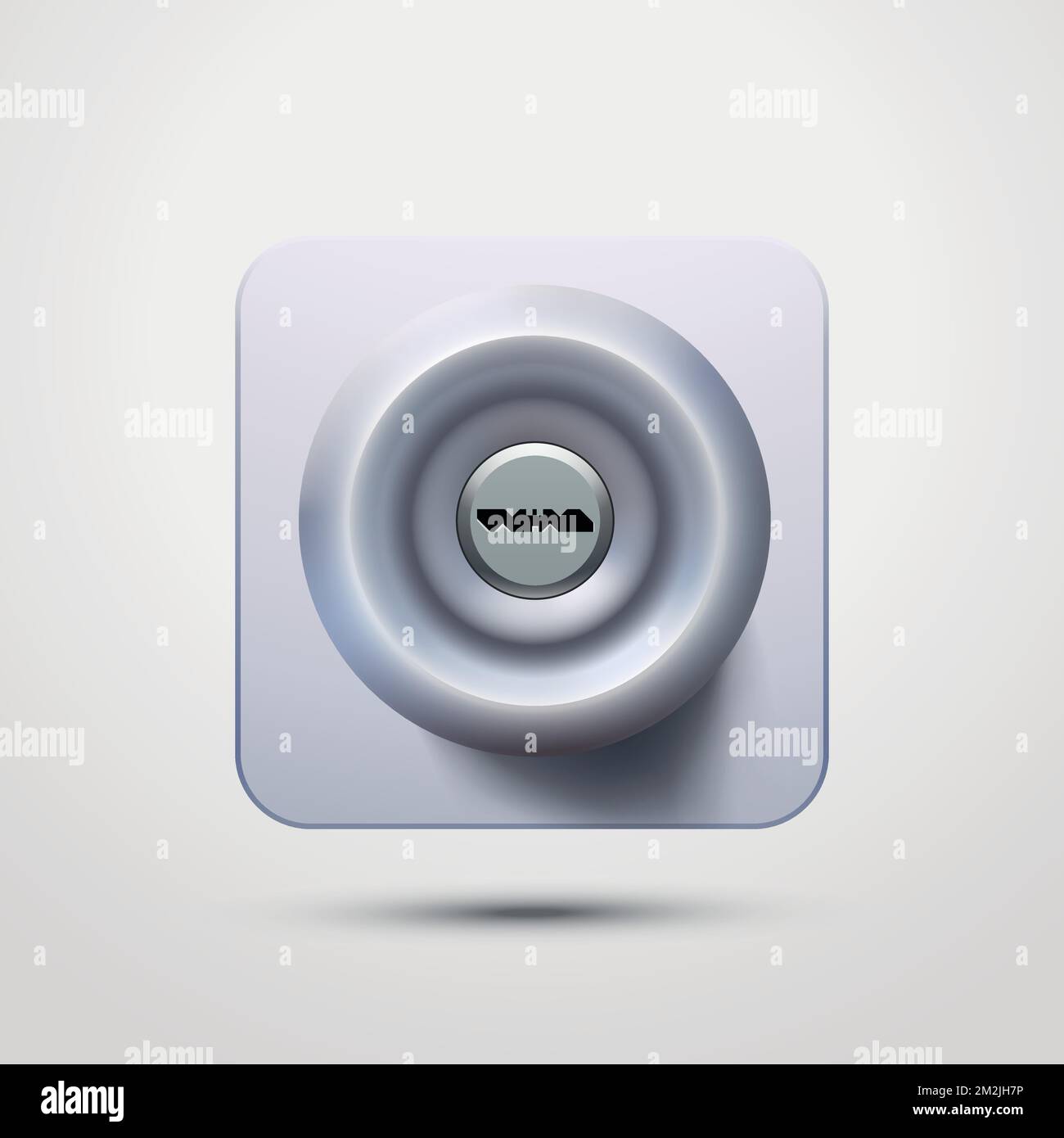 front view on steel realistic door knob Stock Vector Image & Art - Alamy