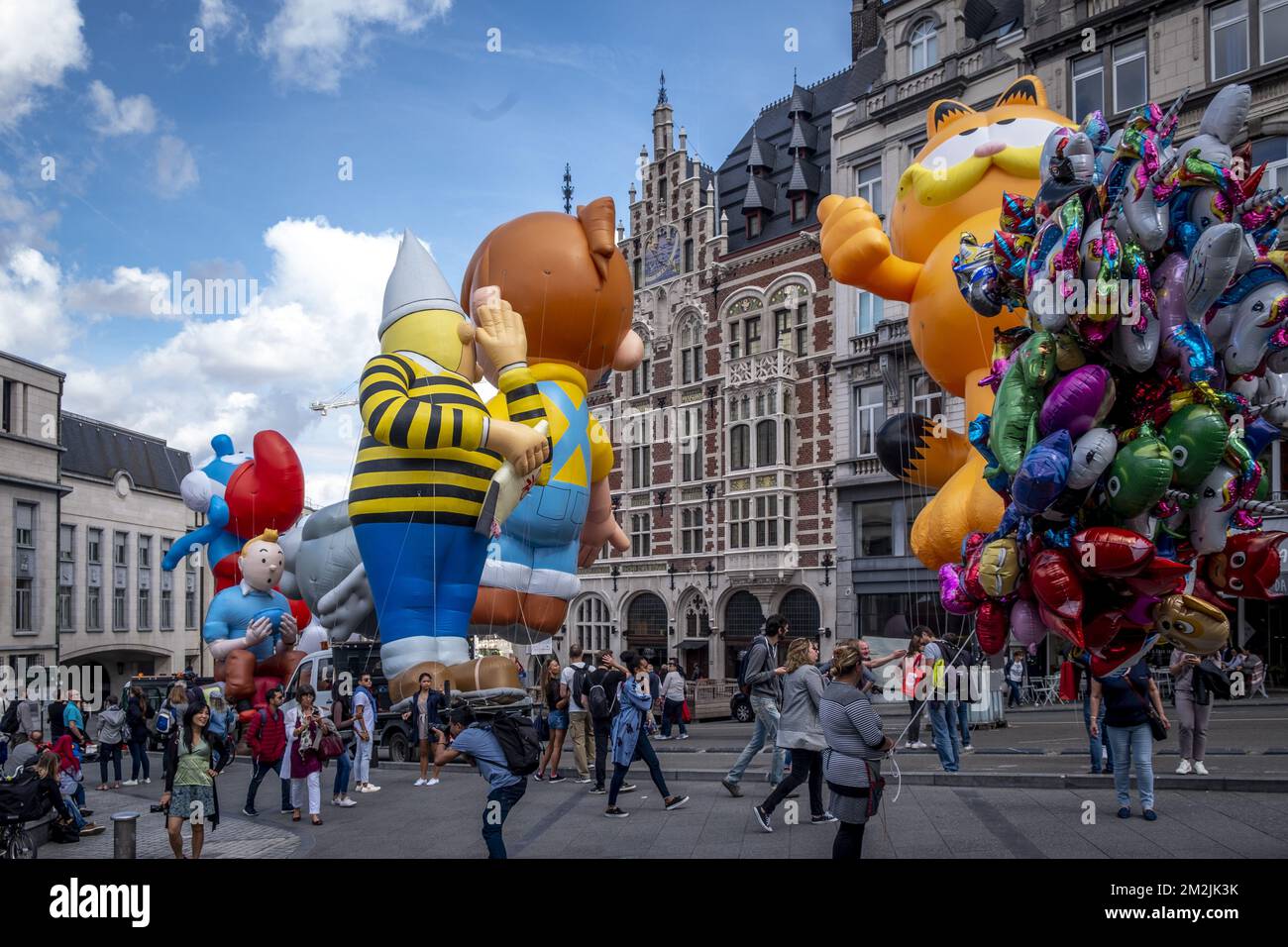 Illustration shows the balloon parade, part of the ninth edition of ...