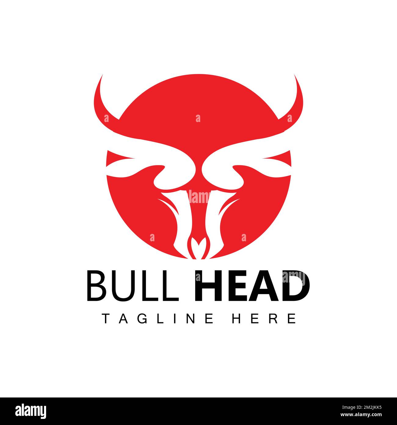 Bull Head Logo, Farm Animal Vector, Livestock Illustration, Company ...