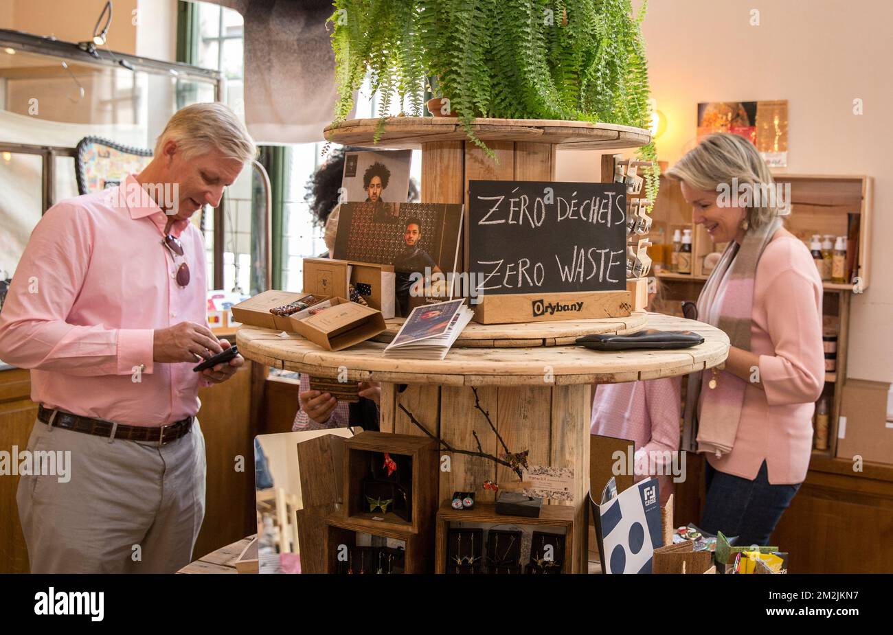 This handout picture, distributed by the Royal Palace shows King ...