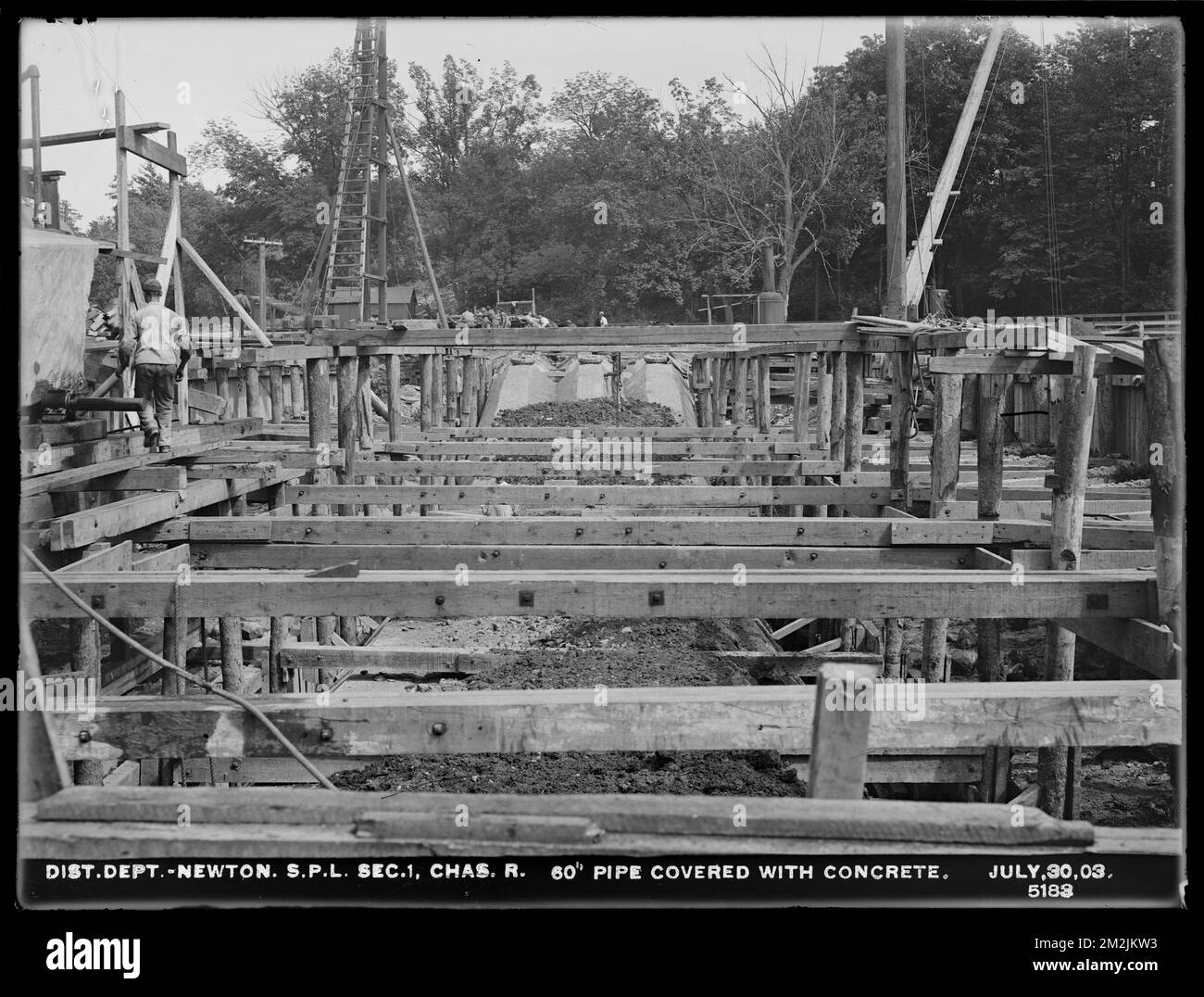 Distribution Department, supply pipe line, Section 1, Charles River, 60 ...