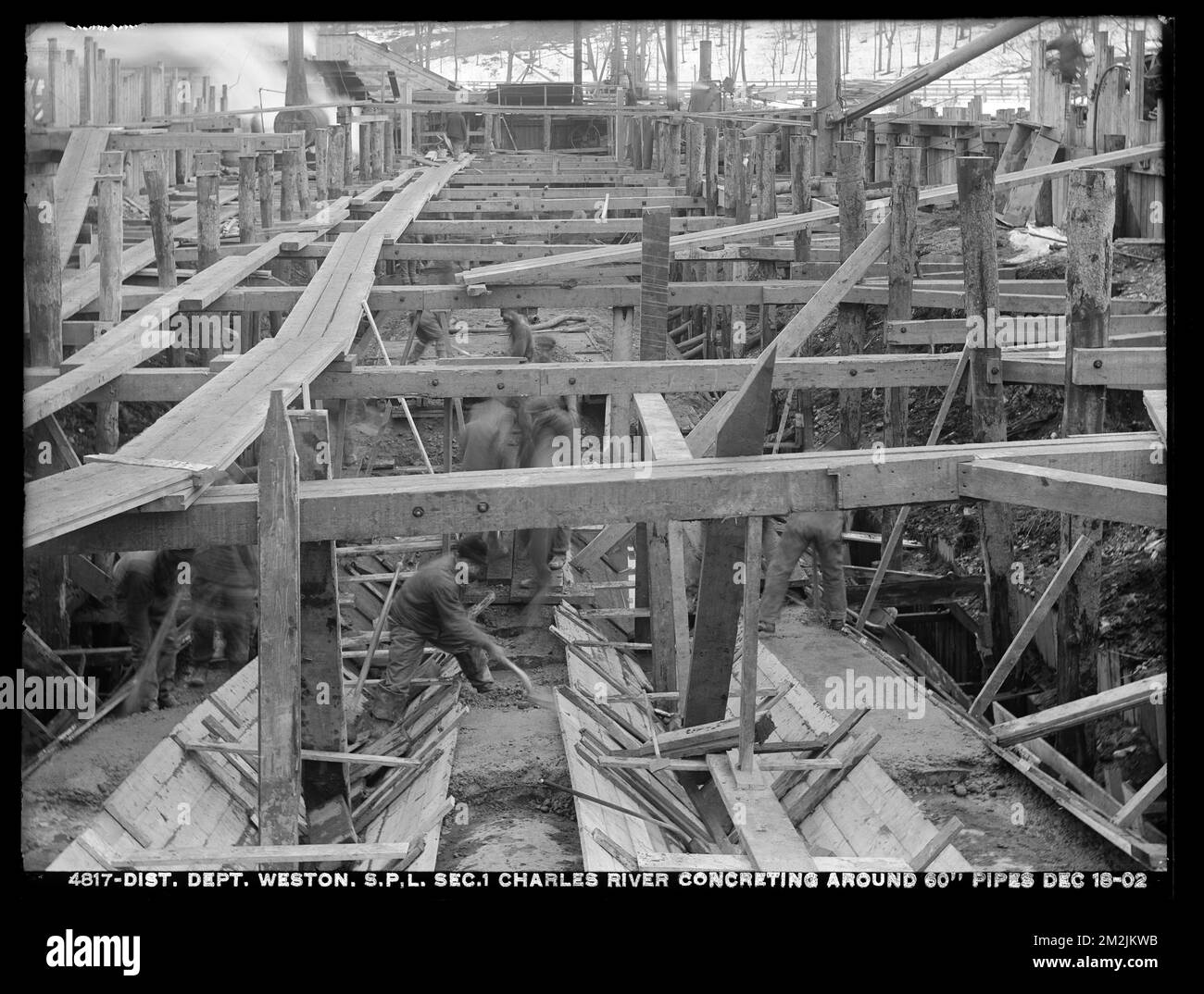 Distribution Department, supply pipe lines, Section 1, Charles River ...