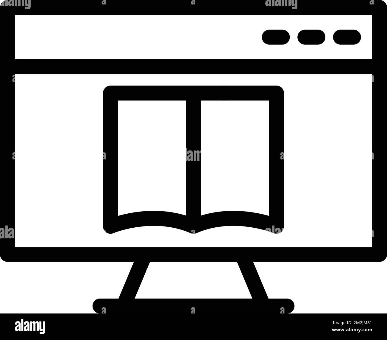 Ebook Vector Illustration Line Icon Design Stock Vector Image & Art - Alamy