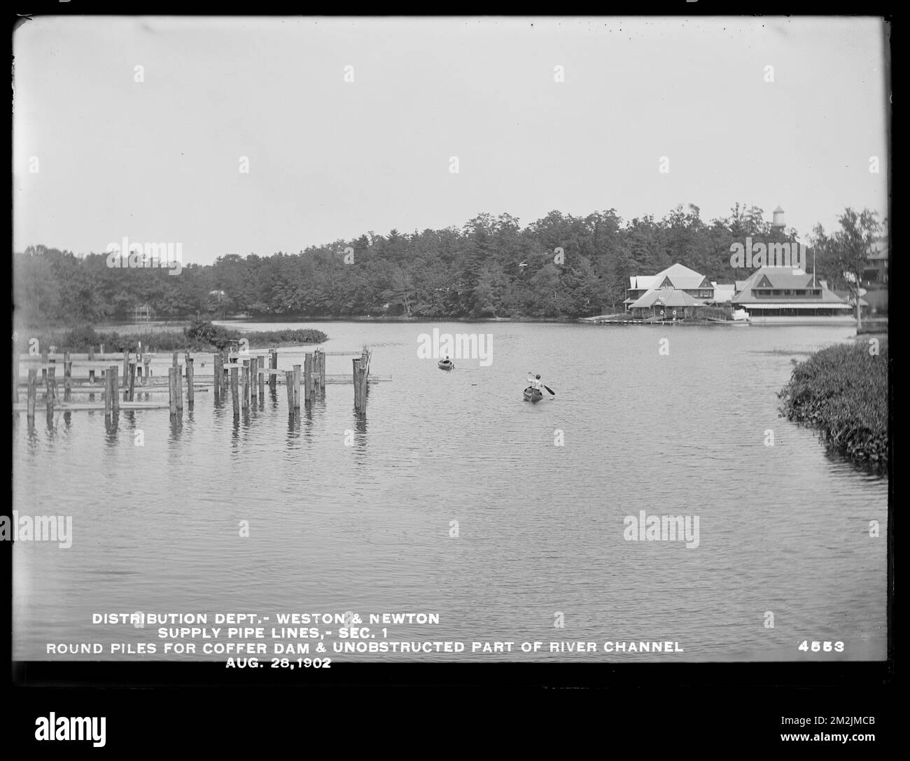 Round piles Black and White Stock Photos & Images - Alamy