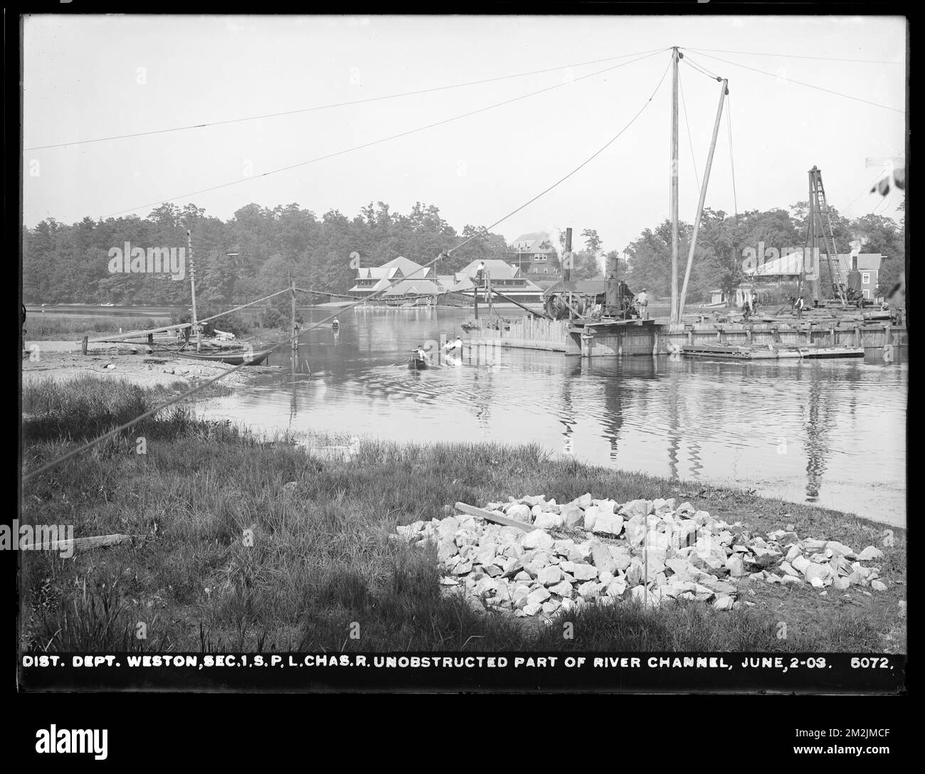 Distribution Department, supply pipe lines, Section 1, Charles River ...