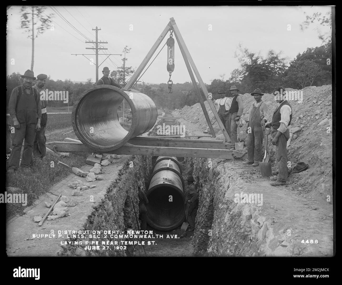 Distribution Department, supply pipe lines, Section 2, Commonwealth ...