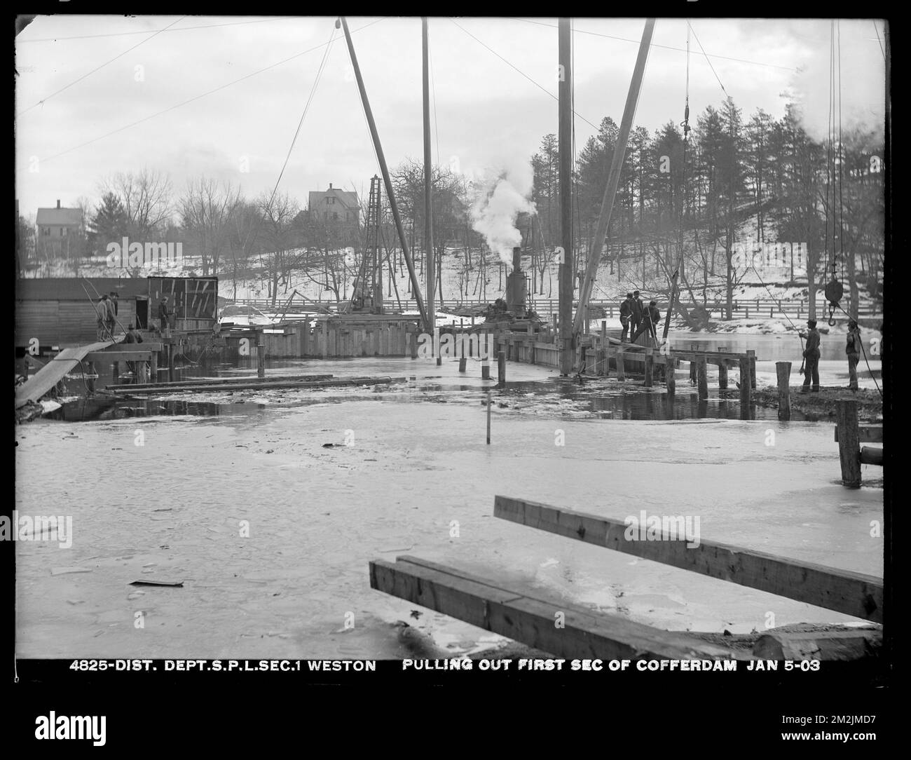 Distribution Department, supply pipe lines, Section 1, pulling out ...