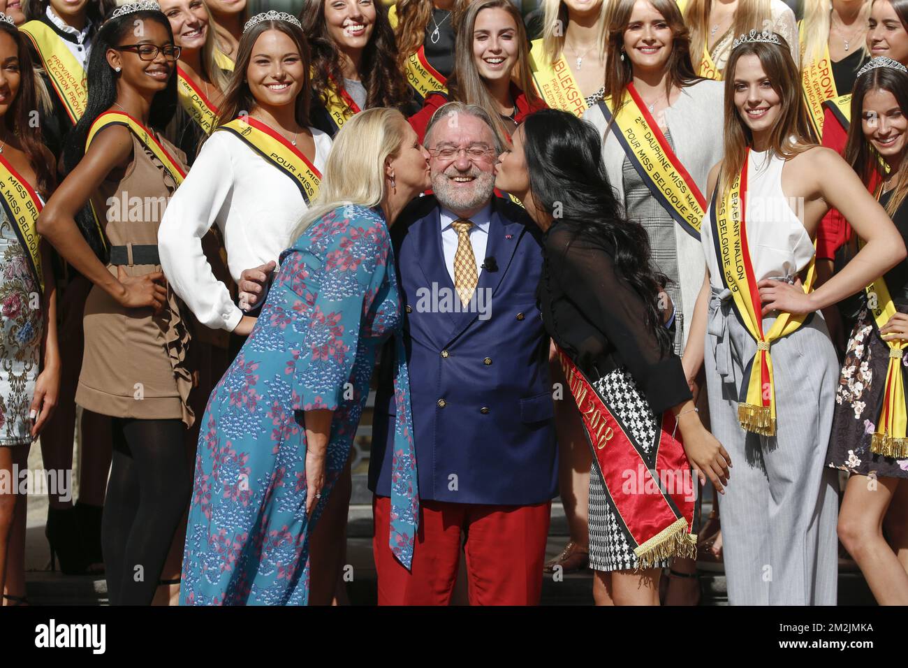 Open Vld's Herman De Croo and Miss Belgium 2018 Angeline Flor Pua and ...