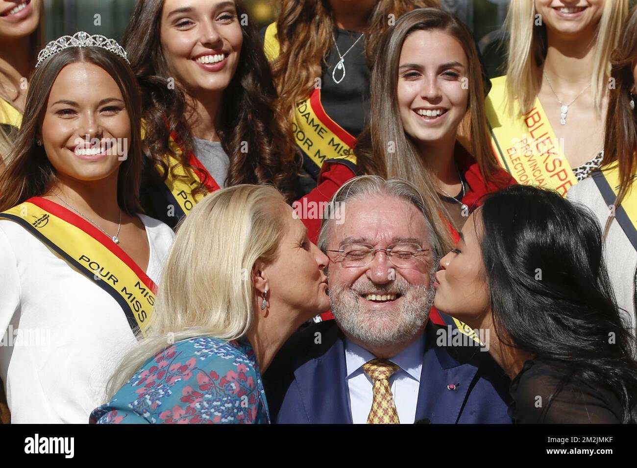 Open Vld's Herman De Croo and Miss Belgium 2018 Angeline Flor Pua and ...