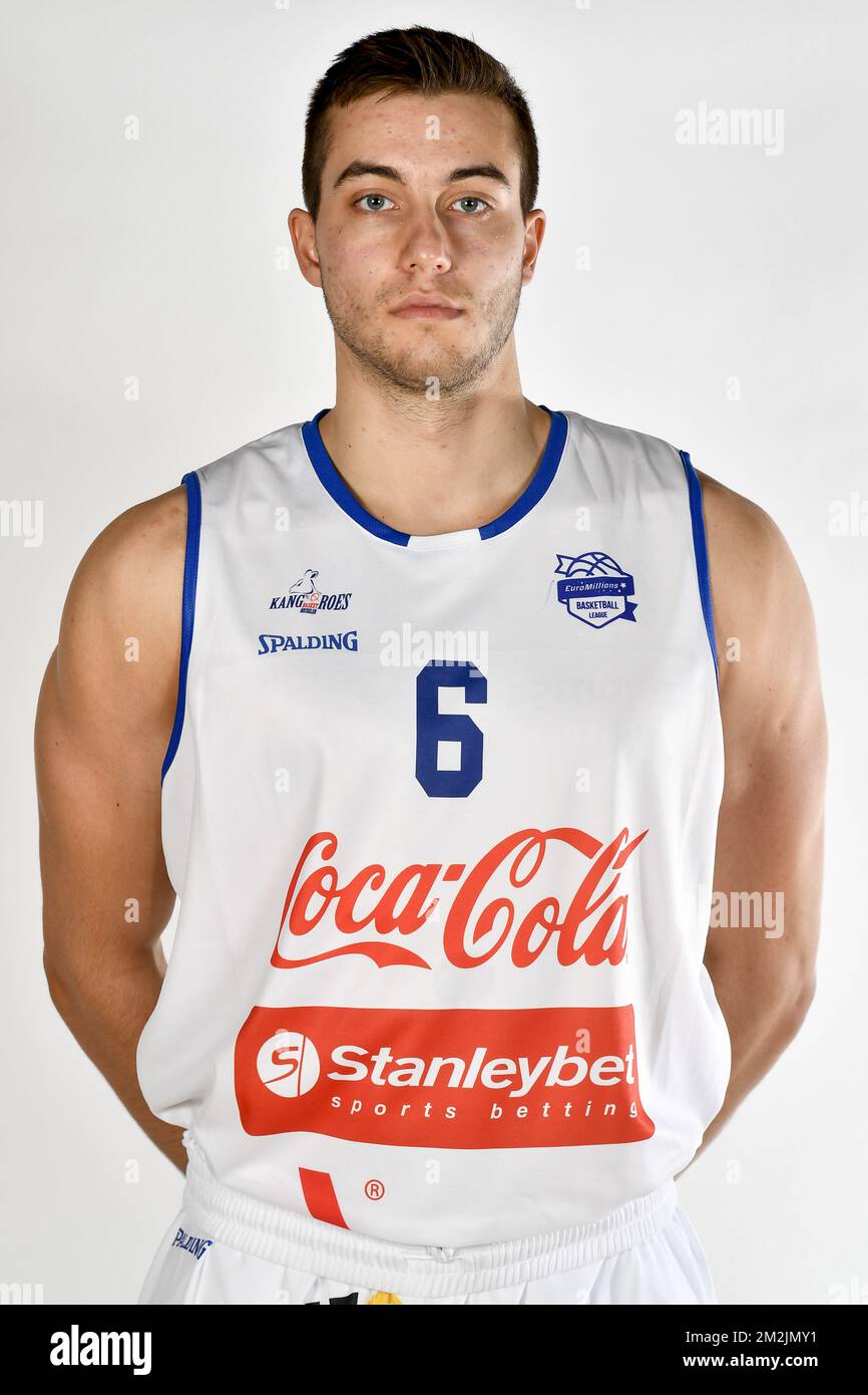 Mechelen's Ivan Vranes poses during a photoshoot of Belgian Basketball ...