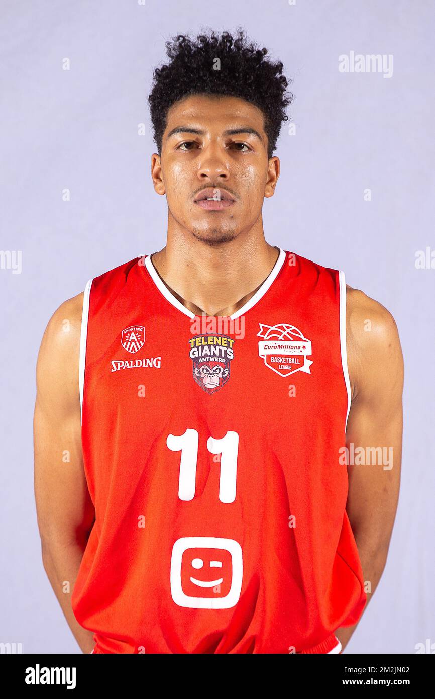 Antwerp's Victor Sanders poses during a photoshoot of Belgian ...