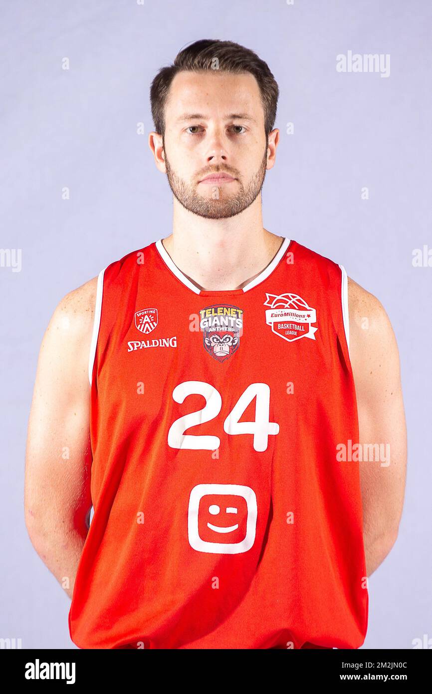 Antwerp's Tyler Kalinoski poses during a photoshoot of Belgian ...