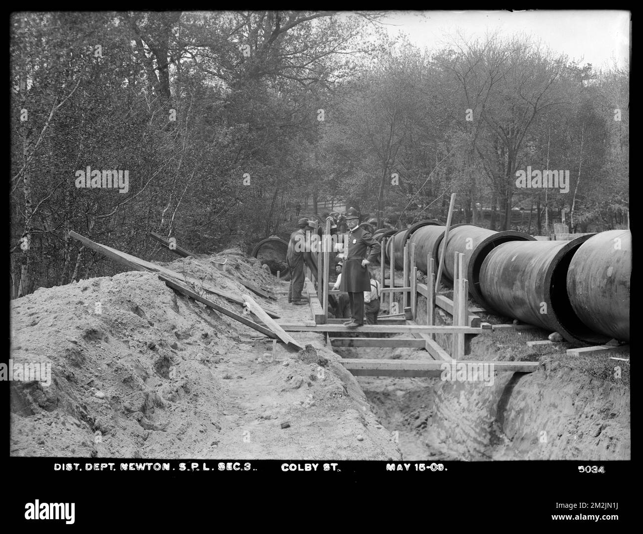 Distribution Department, supply pipe lines, Section 3, Colby Street ...