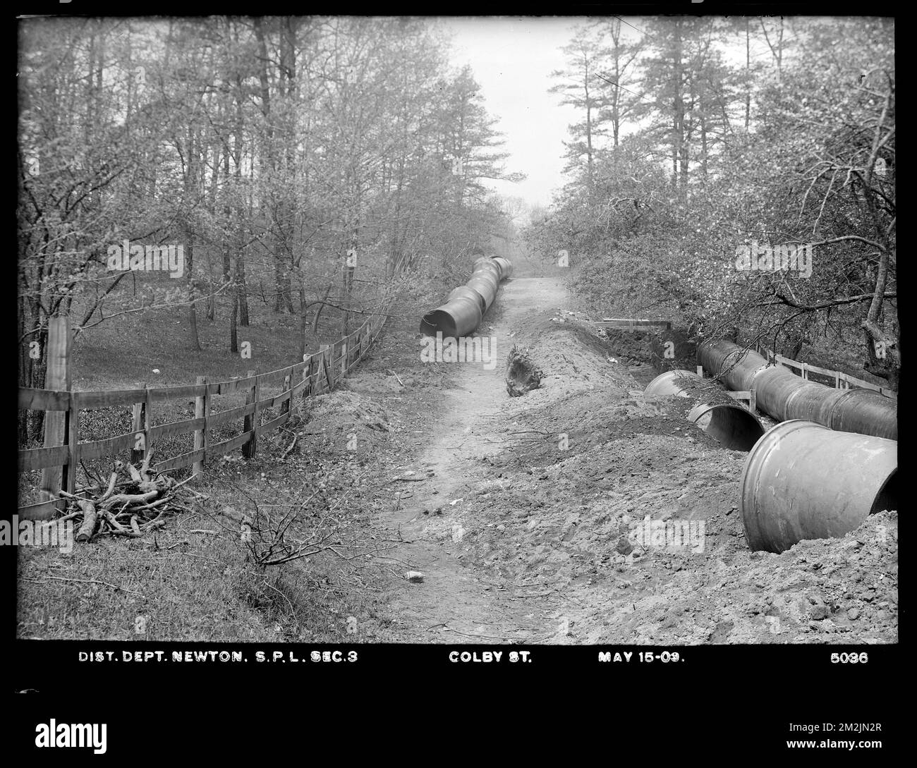 Distribution Department, supply pipe lines, Section 3, Colby Street ...