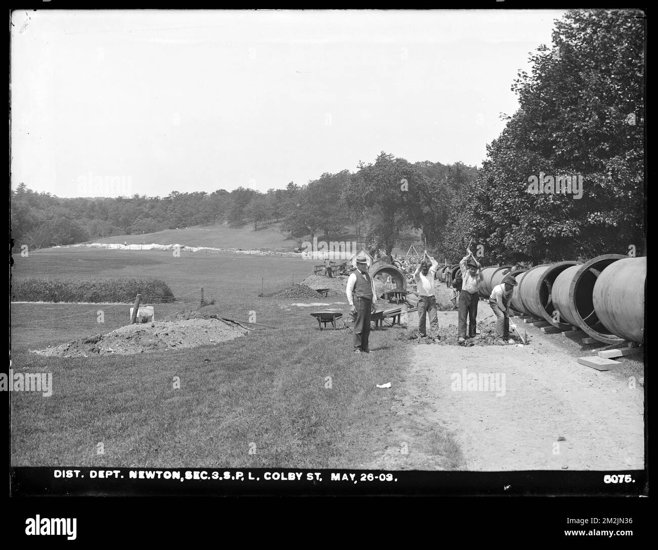 Distribution Department, supply pipe lines, Section 3, Colby Street ...