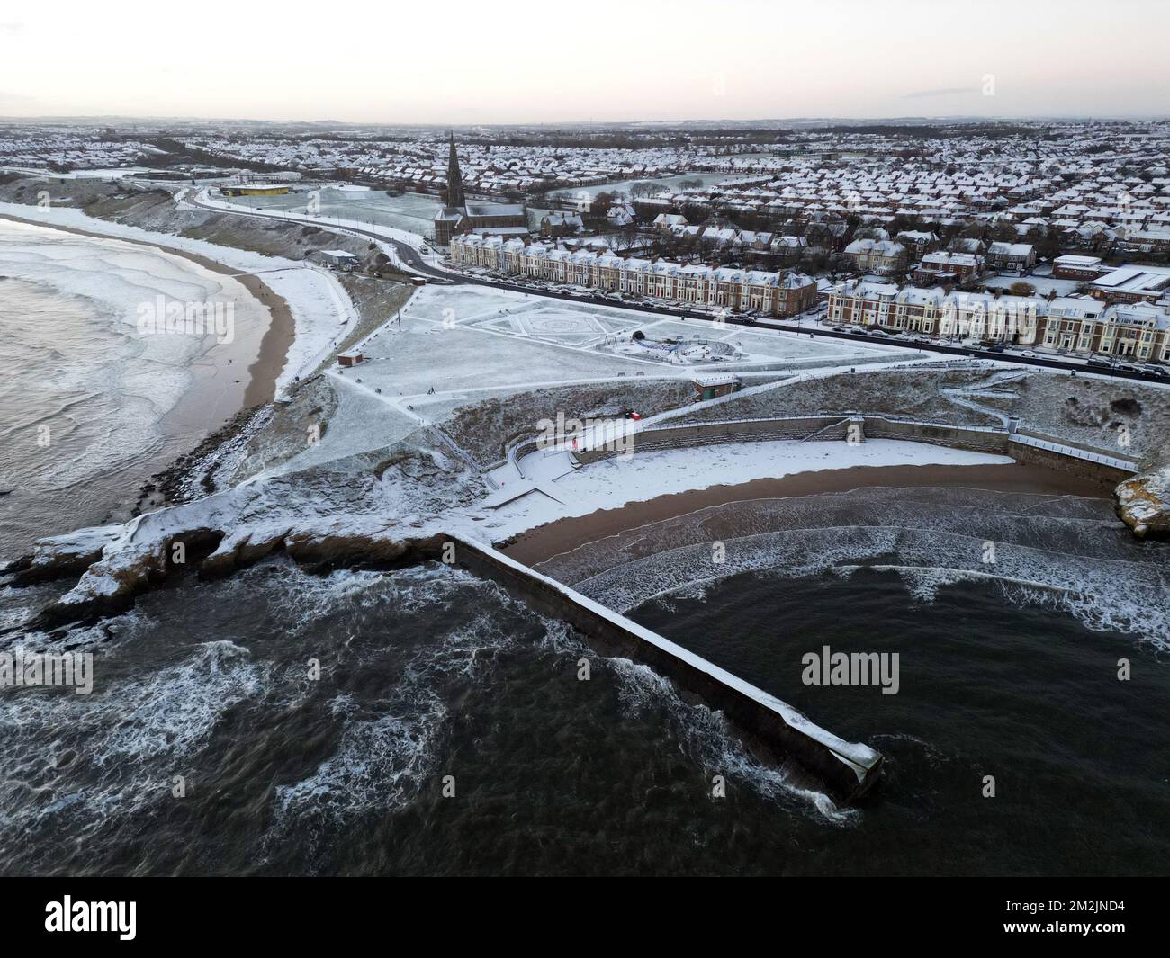 Cullercoats drone hi-res stock photography and images - Alamy