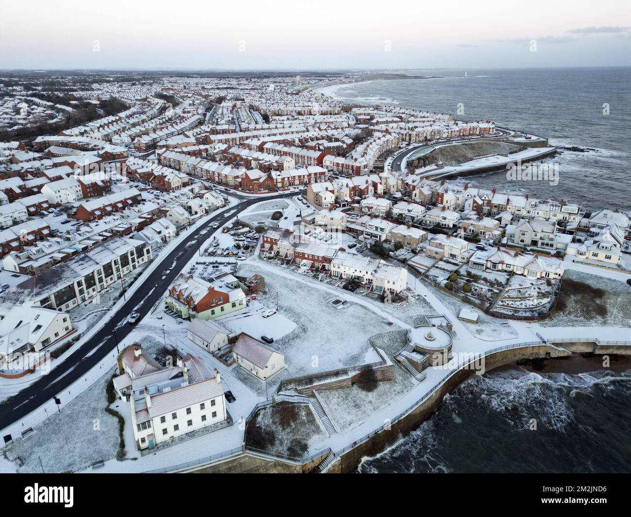 Cullercoats drone hi-res stock photography and images - Alamy