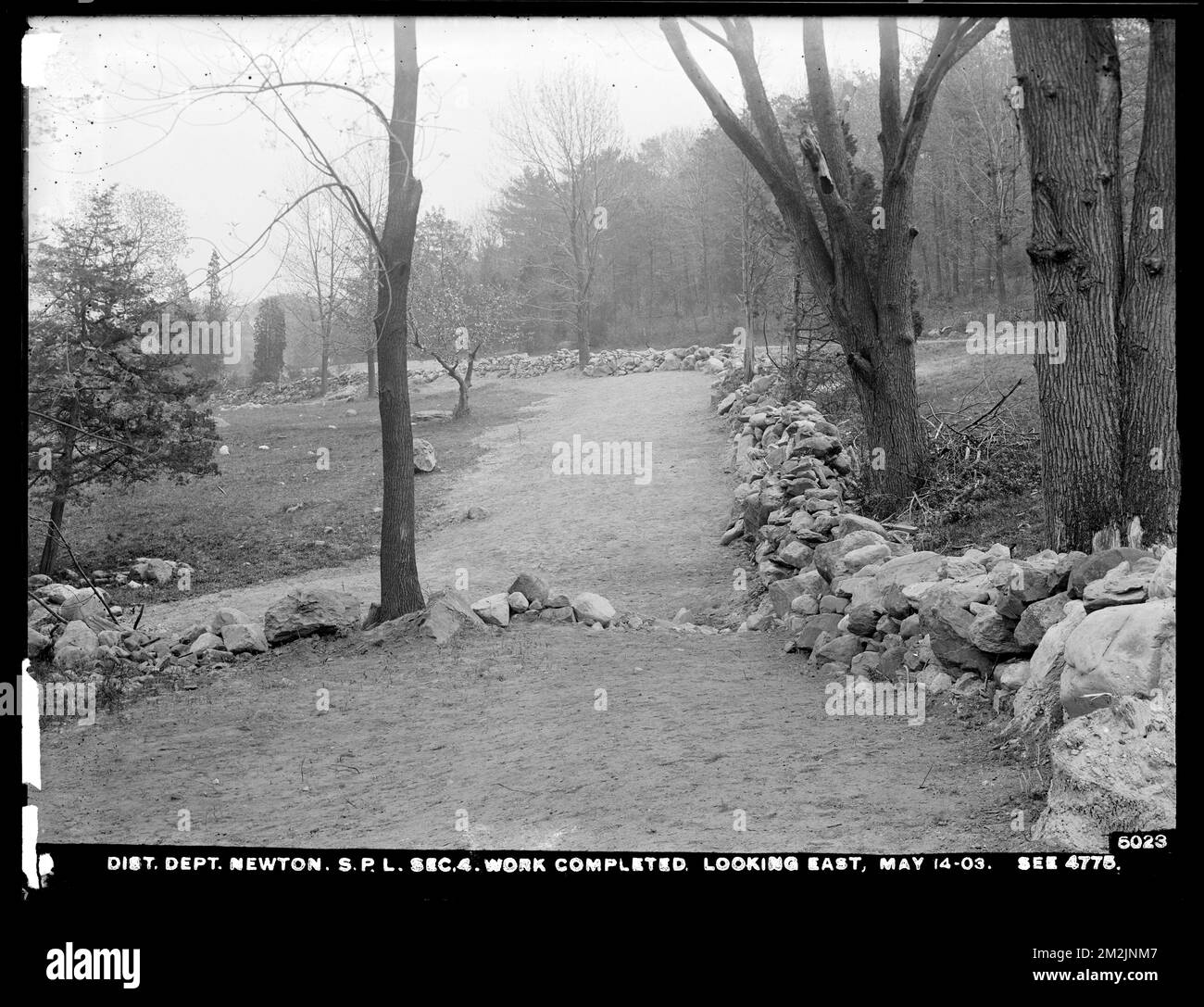 Distribution Department, supply pipe lines, Section 4, work completed ...