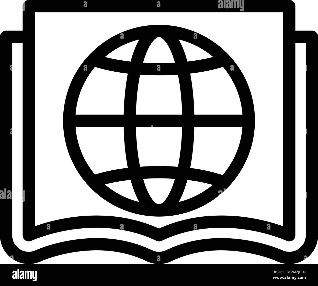 Global Education Vector Illustration Line Icon Design Stock Vector ...