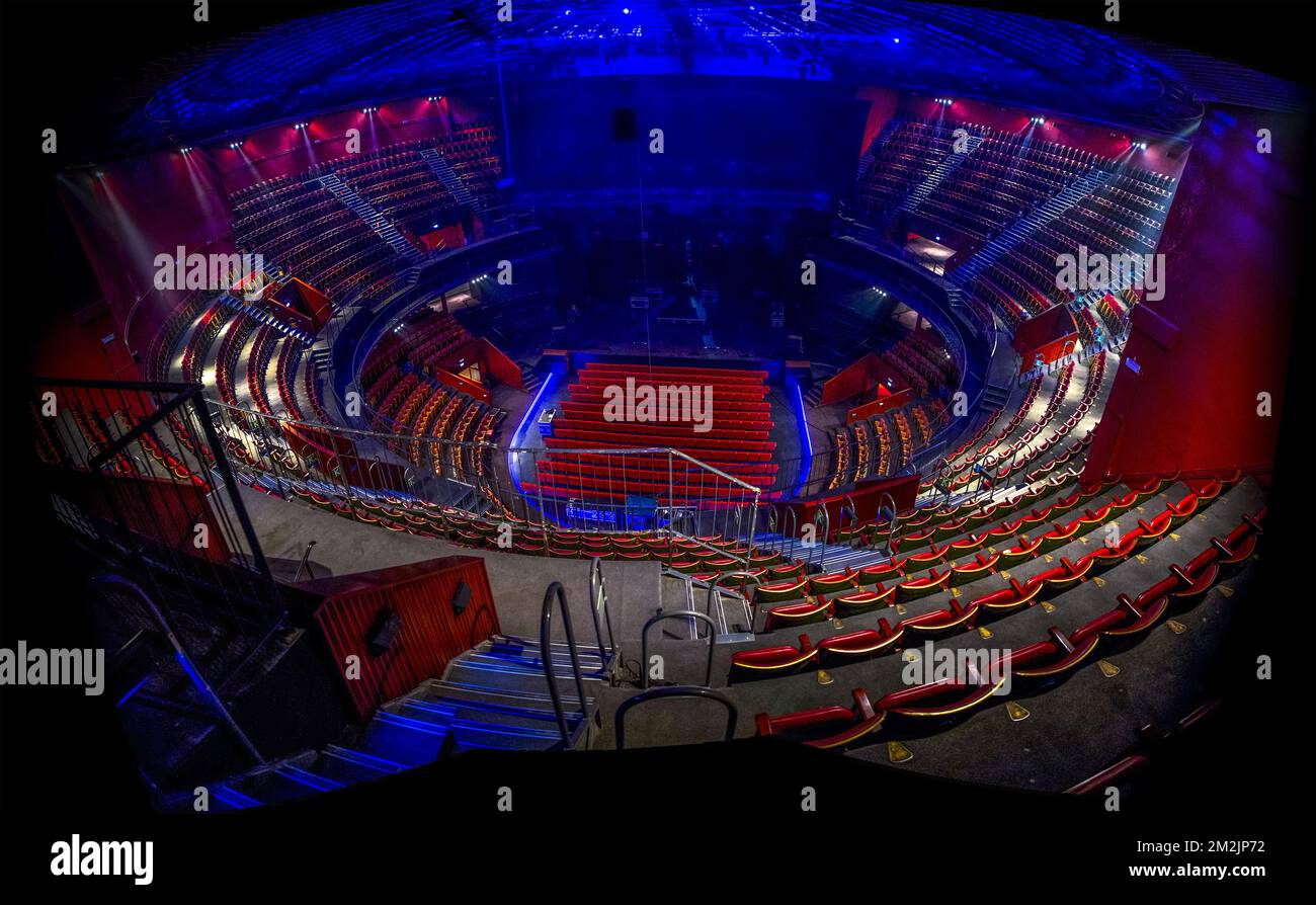 Illustration picture shows the renovated interior of the Cirque Royal ...