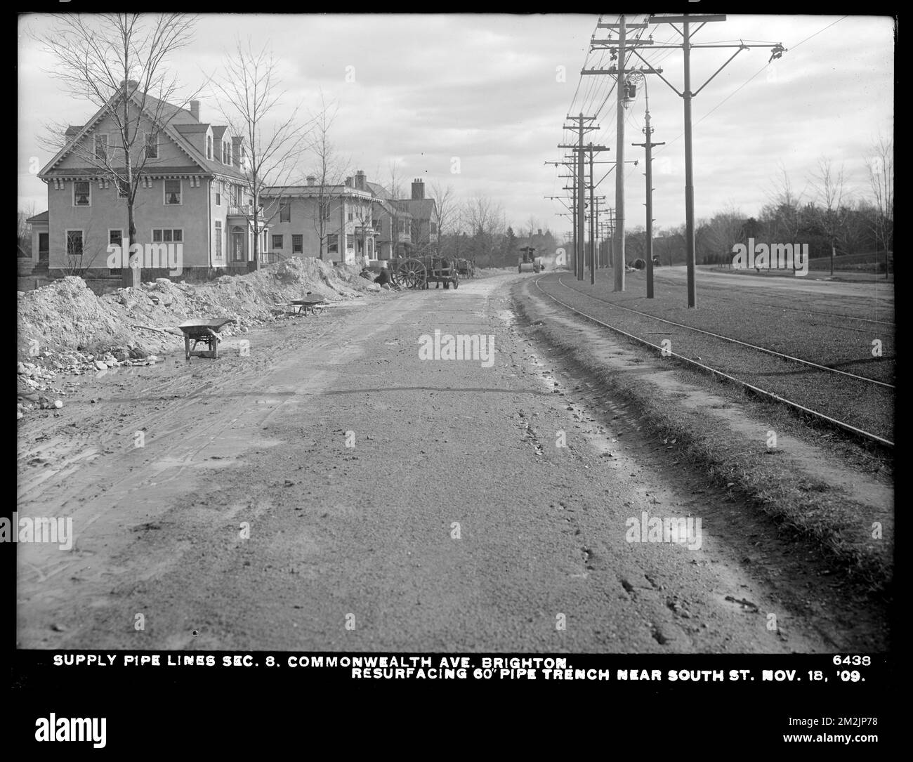 Distribution Department, supply pipe lines, Section 8, Commonwealth ...