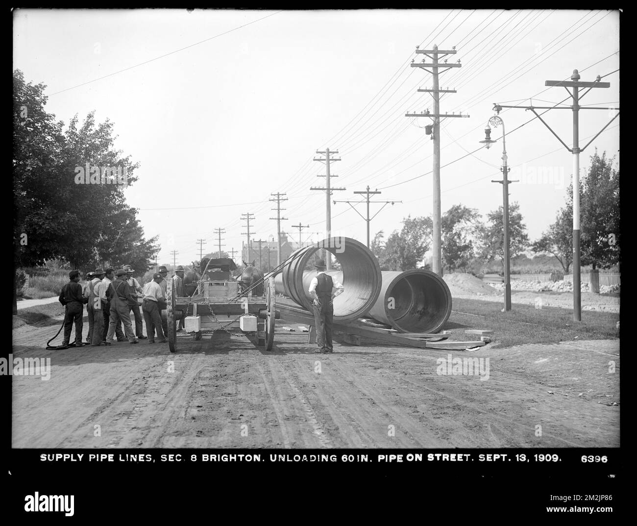 Distribution Department, supply pipe lines, Section 8, unloading 60 ...