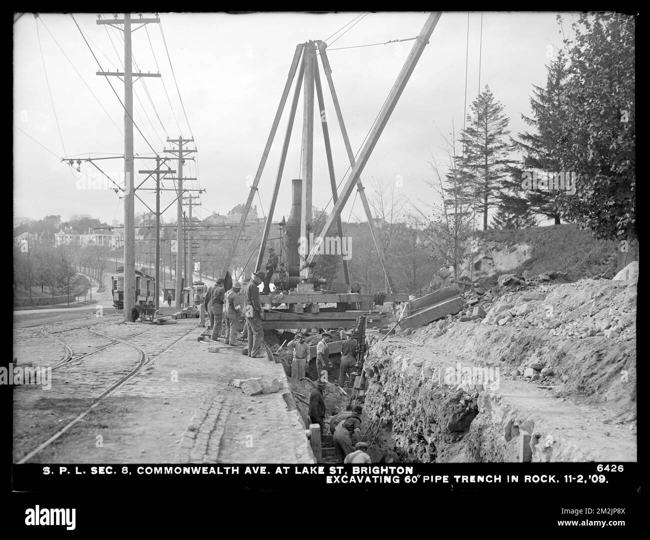 Distribution Department, supply pipe lines, Section 8, Commonwealth ...