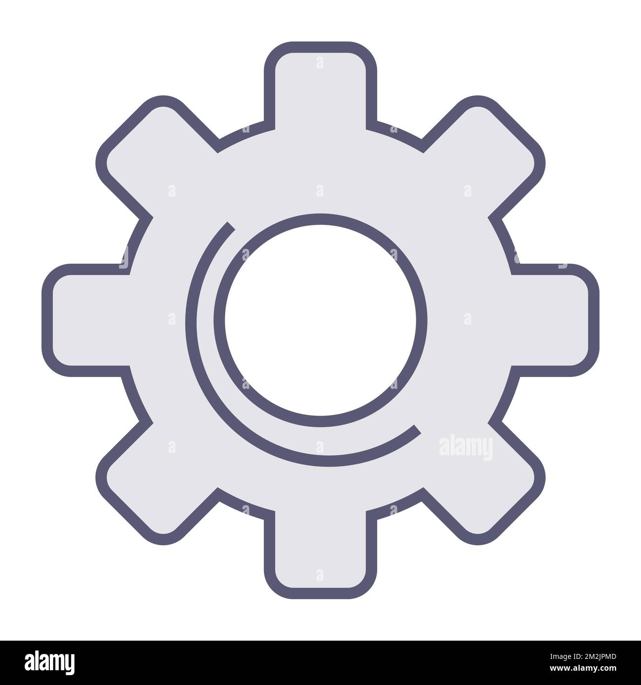 Gear mechanism, processing or loading icon, progress vector Stock ...