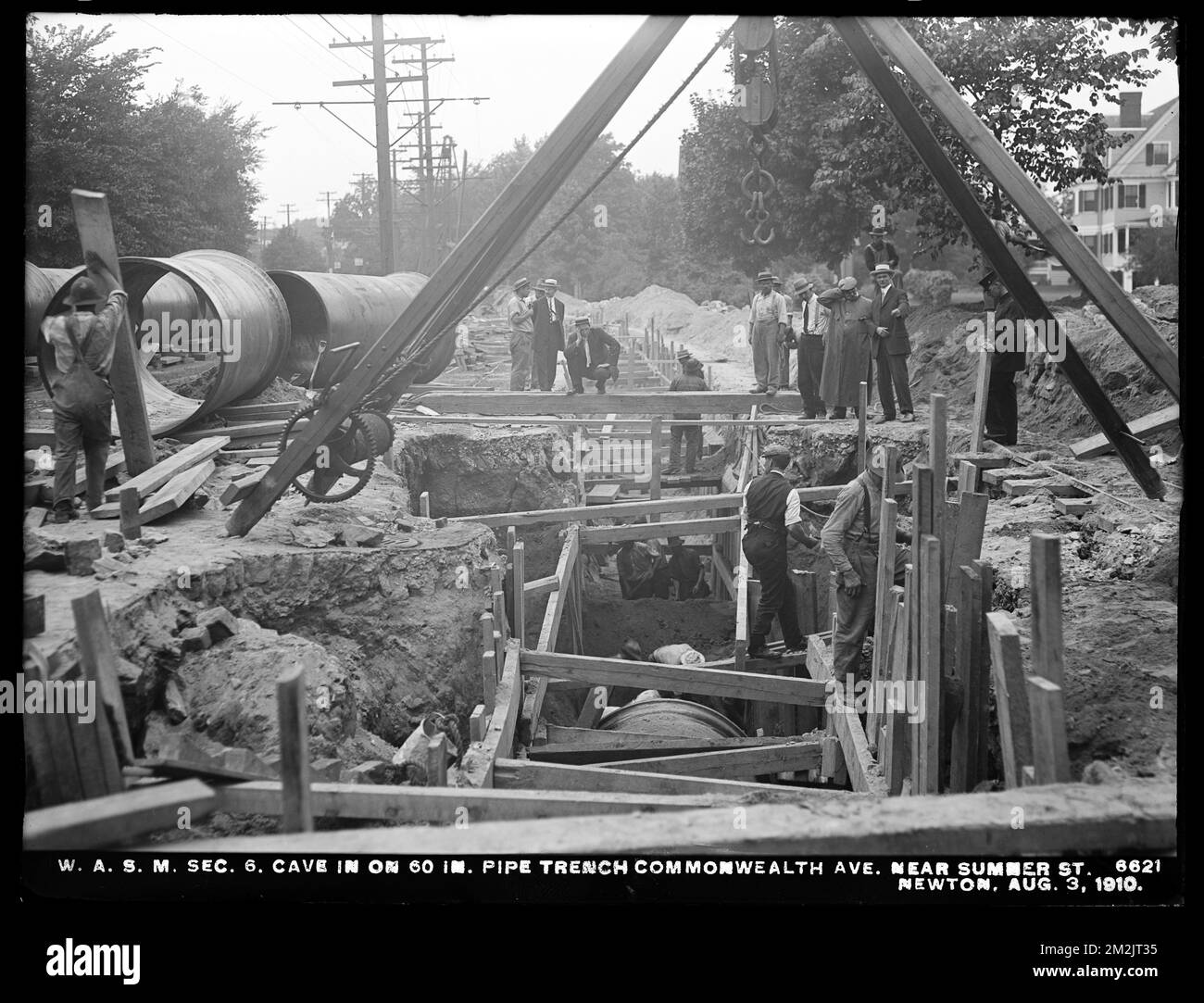Distribution Department, Weston Aqueduct Supply Mains, Section 6, cave ...