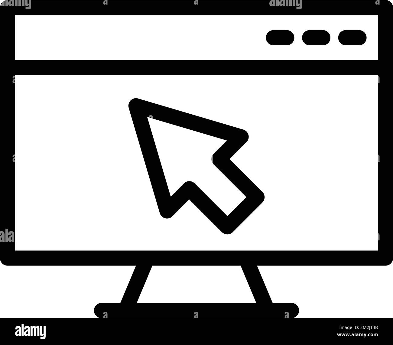 Web Portal Vector Illustration Line Icon Design Stock Vector Image ...