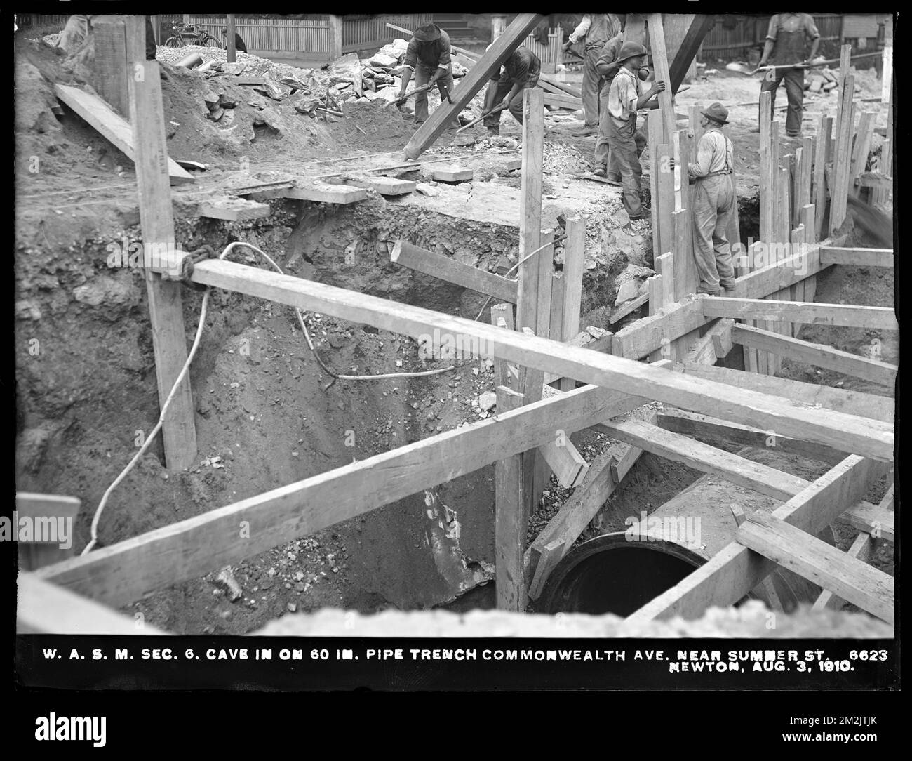 Distribution Department, Weston Aqueduct Supply Mains, Section 6, cave ...
