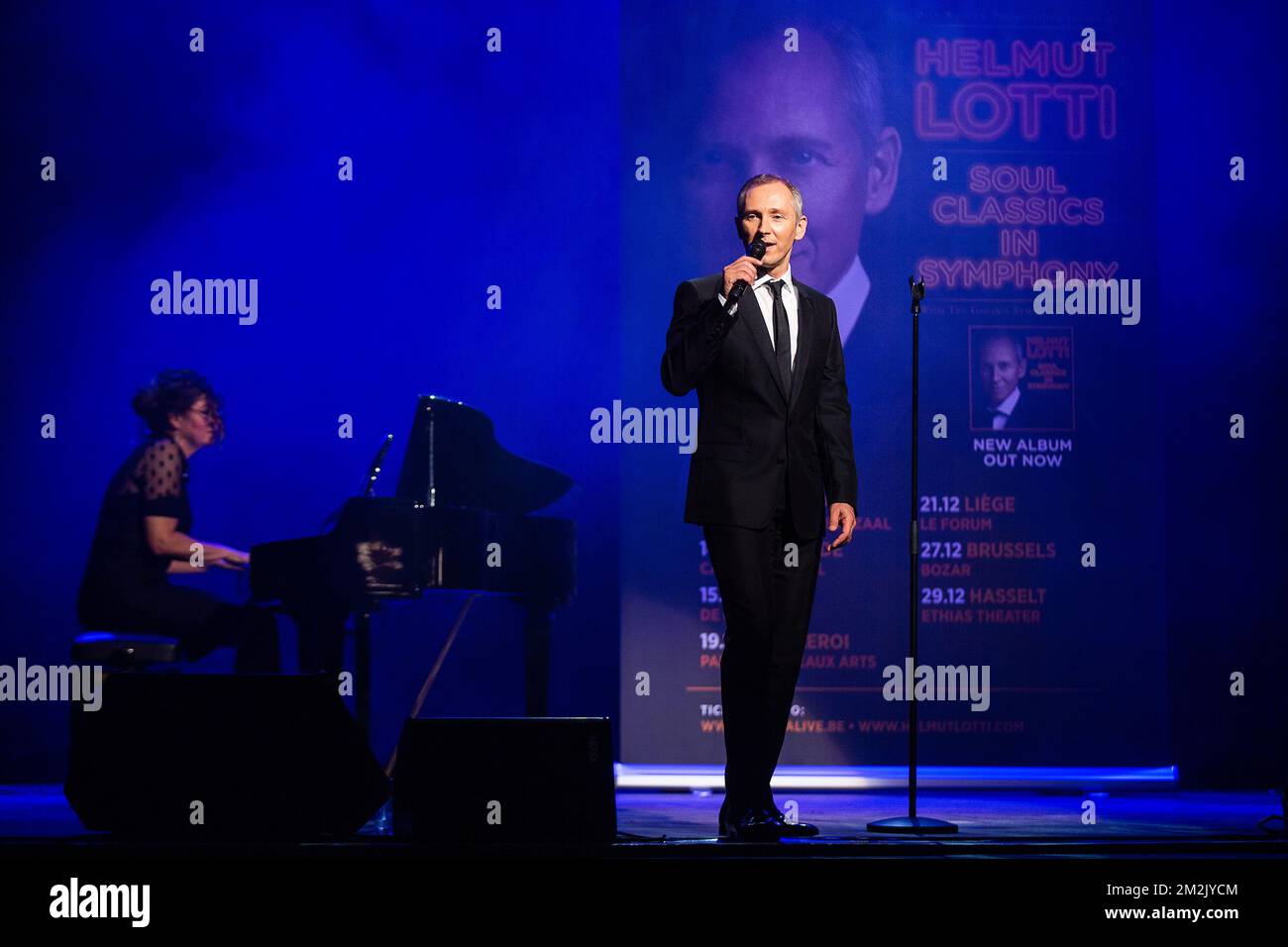 Singer Helmut Lotti aka Helmut Lotigiers pictured during a ceremony to ...