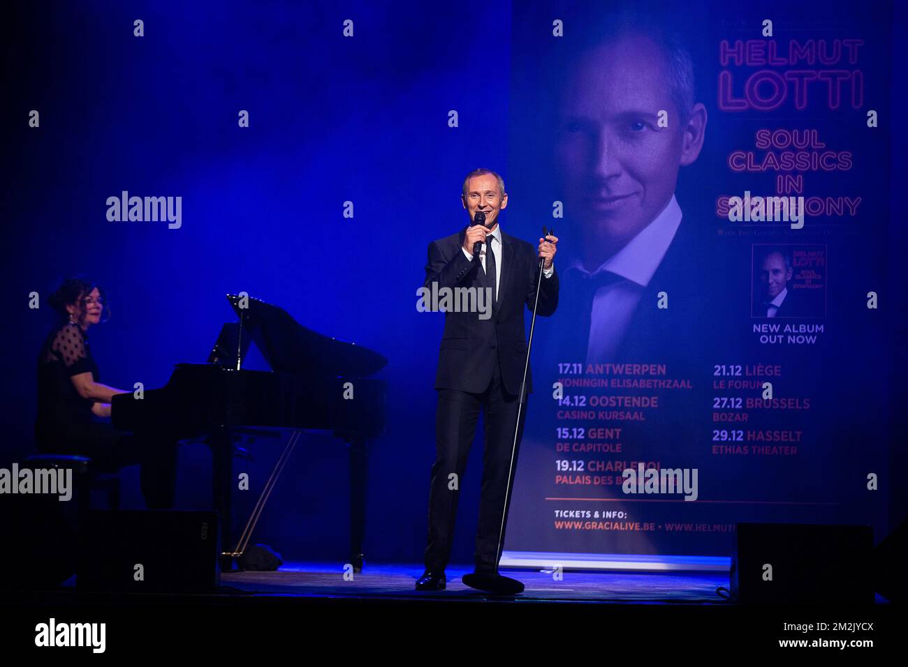 Singer Helmut Lotti aka Helmut Lotigiers pictured during a ceremony to ...