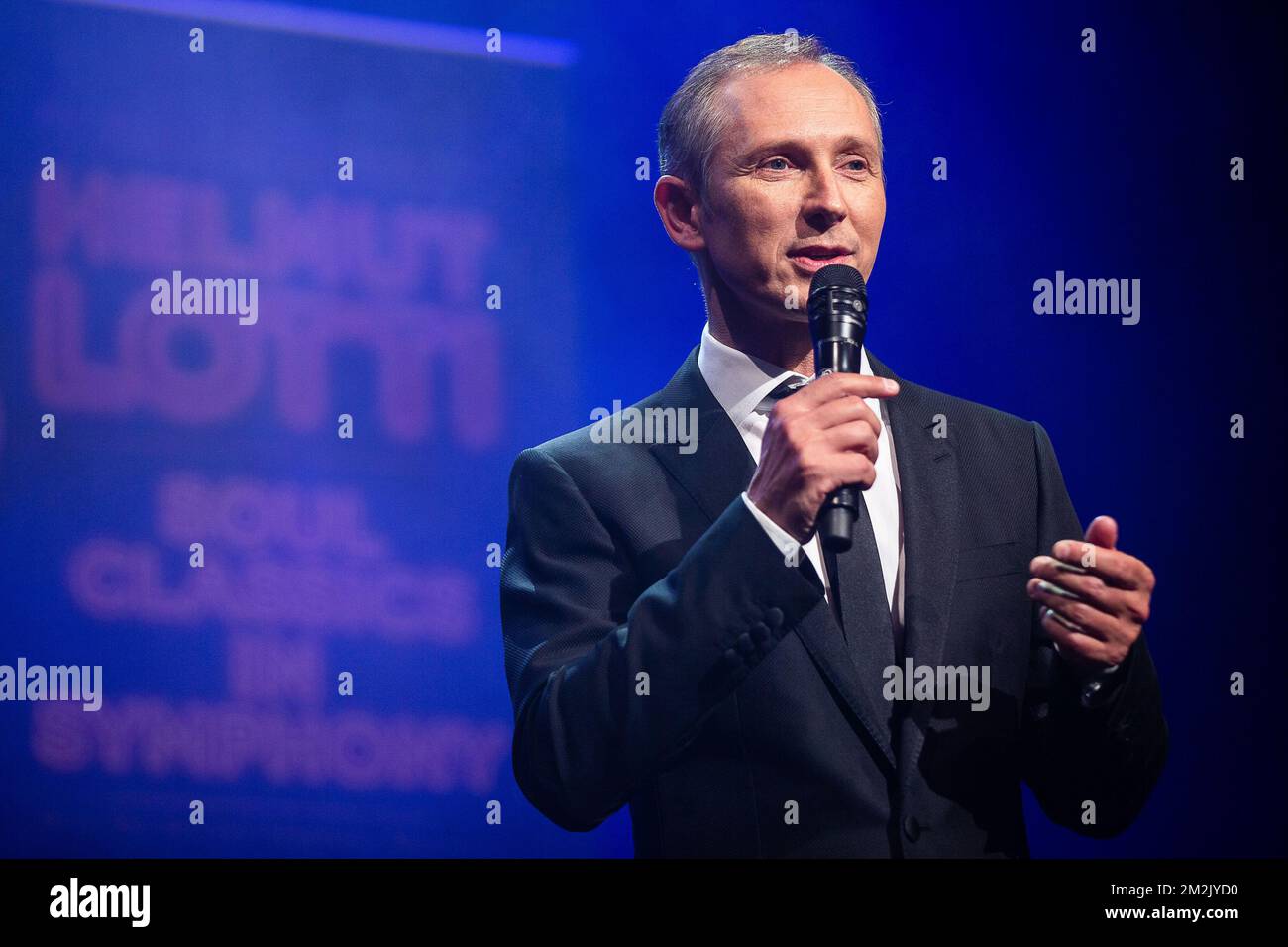 Singer Helmut Lotti aka Helmut Lotigiers pictured during a ceremony to ...