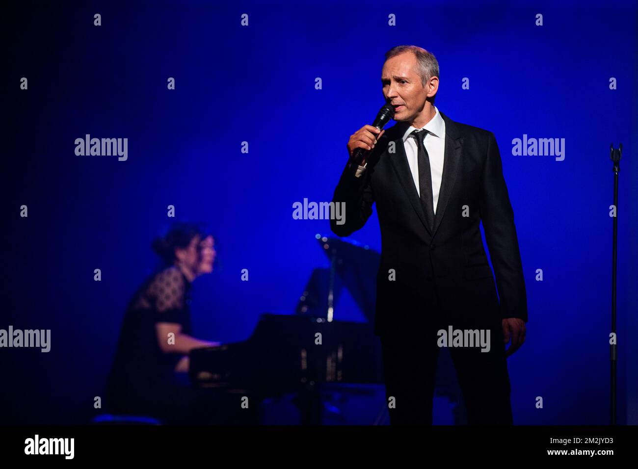 Singer Helmut Lotti aka Helmut Lotigiers pictured during a ceremony to ...