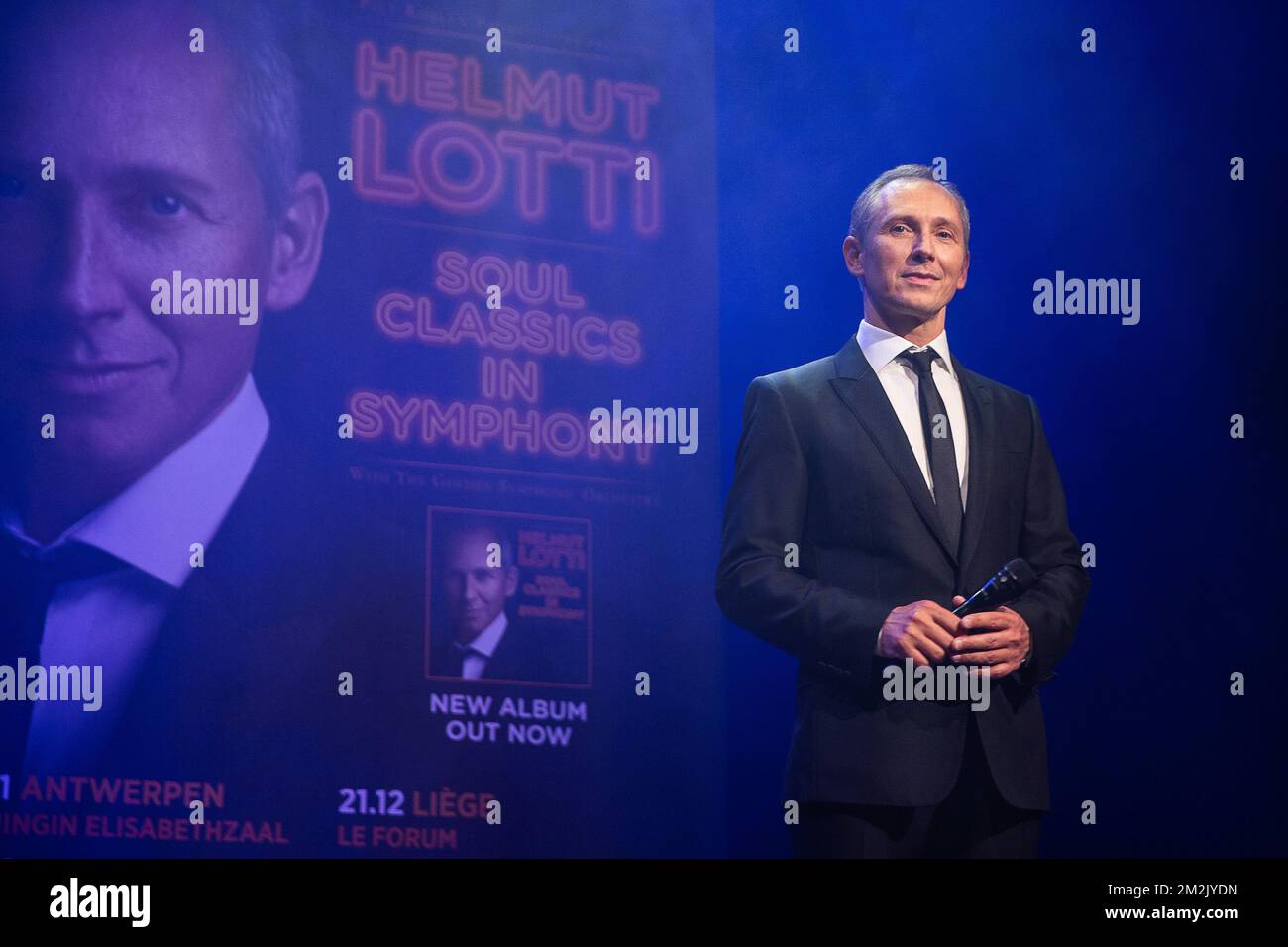 Singer Helmut Lotti aka Helmut Lotigiers pictured during a ceremony to ...