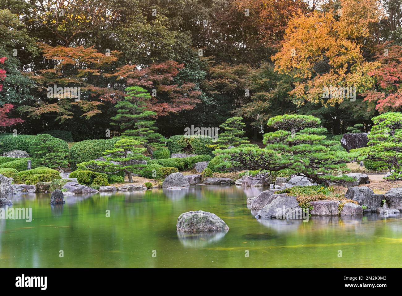 fukuoka, kyushu - december 07 2021: Natural landscape depicting a ...