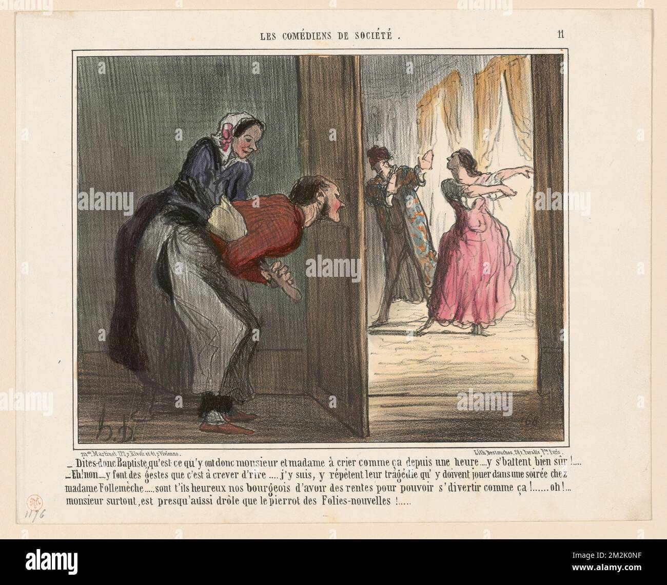 Dites-donc Baptiste, qu'est-ce qu'y ont donc.... Honoré Daumier (1808 ...
