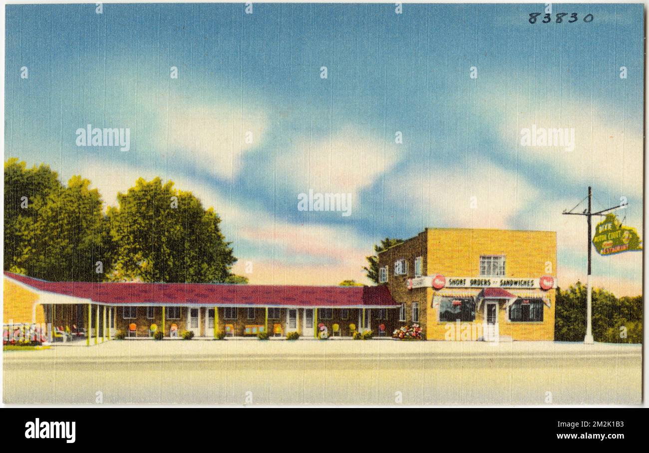 Dixie Motor Court and Restaurant , Motels, Restaurants, Tichnor ...